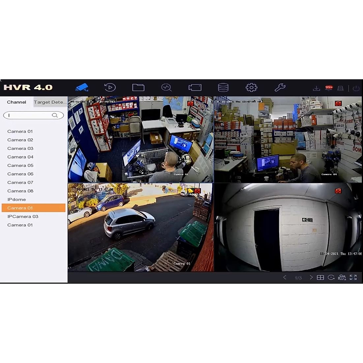 HIKVISI0N iDS-7216HQHI-M2/S 2TB Hard Drive Included, 16 Channel 2MP 1080P Turbo HD DVR, 4K HDMI Output, Compatible with Hikvison 4MP or Lower Resolution Coax TVI Cameras, Hik-Connect App