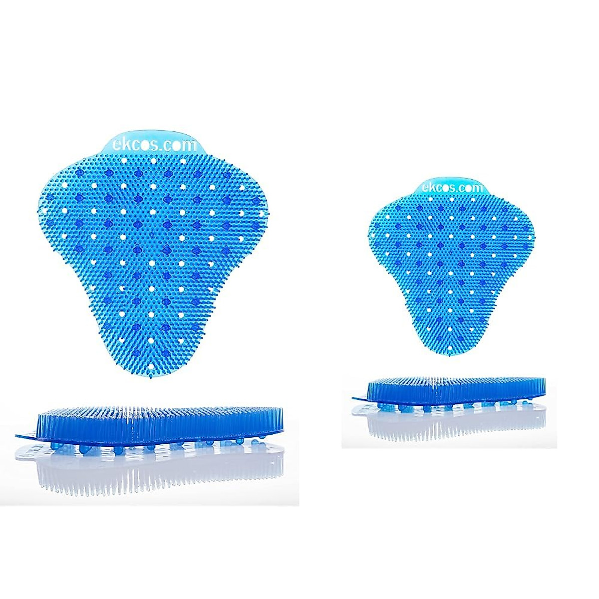 Diversey - EKS-3B-12 ekcoscreen 60 Day Premium Anti-Splash Urinal Screen, 7" x 7" Blue/Fresh & Ekcos Innovations EKS-8BM-12 ekcoscreen 60 Day Premium Anti-Splash Urinal Screen, Blue/Mango, 7x8-Inch