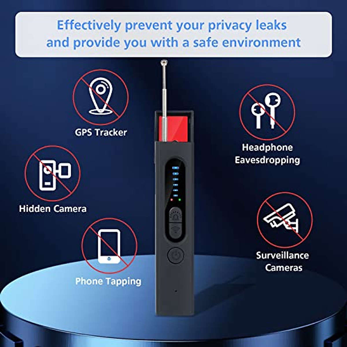 Hidden Camera Spy Device Detector - Portable Protection