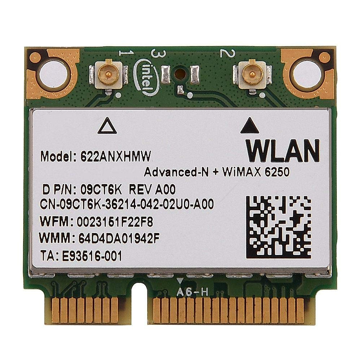 2.4G/ 5G Dual Band Wireless, 300Mbps AC 802.11 A/B/H/G/N Half Height Mini PCI-E WiFi Network Card for Intel 6250 WiMax Compatible with DELL/Asus/Toshiba/Acer