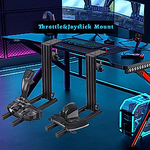 Set of 2 Desktop Mount for Flight Simulator Joystick for Logitech X56/X52/X52 Pro/Thrustmaster T-Flight Hotas, Thrustmaster T.16000M, Thrustmaster TCA, Throttle and Hot Air System Flight Simulator Joystick.