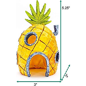 Penn-Plax Spongebob Squarepants Officially Licensed Aquarium Ornament – Spongebob’s Pineapple House – Medium