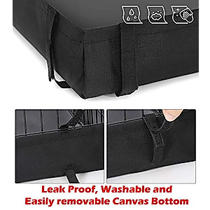 48" Extra Large Guinea Pig Dwarf Rabbit Habitat Yard Hamster Turtle Critters Cage Center Divider with Door Mice Bunny Hedgehog Enclosure with Waterproof Bottom Canvas