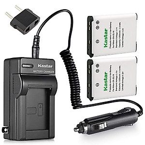 Kastar Battery 2X + Charger for Nik EN-EL19 Coolpix A100 S100 S2600 S2700 S2750 S2800 S3300 S3400 S3500 S3600 S3700 S4100 S4300 S4400 S5200 S5300 S6600 S6700 S6800 S6900 S7000, Sony NP-BJ1 DSC-RX0
