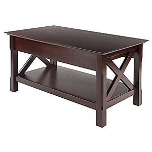 Winsome Xola 18 x 37 x 21-Inch Composite Wood Coffee Table, Cappuccino (40538)