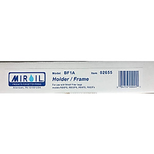 Miroil | BF1A Frame Only | Holder For MirOil Filter Bags | Part 02655 | Filter Fry Oil | Use with EZ Flow Filter Assembly Filter Bags | Durable, Clean with Hot Water | Filter bag sold separately