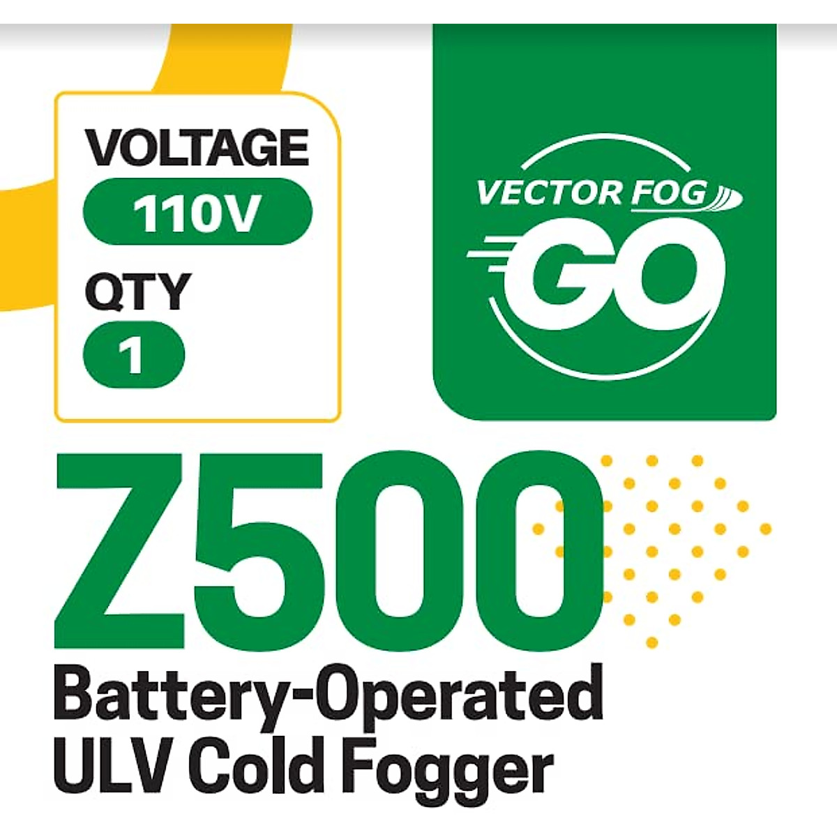 Vectorfog GO-Z500 Battery Powered (110V) Fogging Mosquito, Bug and Insect ULV Fogger Machine - Home and Commercial Yard Sprayer for Mosquitoes - Cordless Mist Foggers for Mold and Insecticide - 2.5L