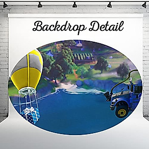 Battle Royale Backdrop for Boys Birthday Party Video Game Party Supplies Kids Party Decoration Background 7x5 ft 131