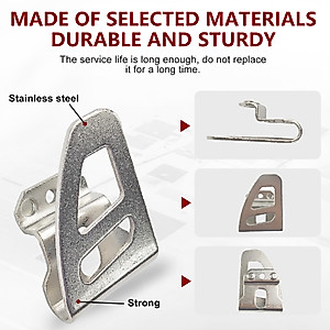 6PCS Belt Clip for Milwaukee, 42702653, Belt Hook Compatible with Milwaukee M18 Tools Hammer Drill Impact Driver Replace for 2604-20, 2604-22, 2604-22CT, 2797-22