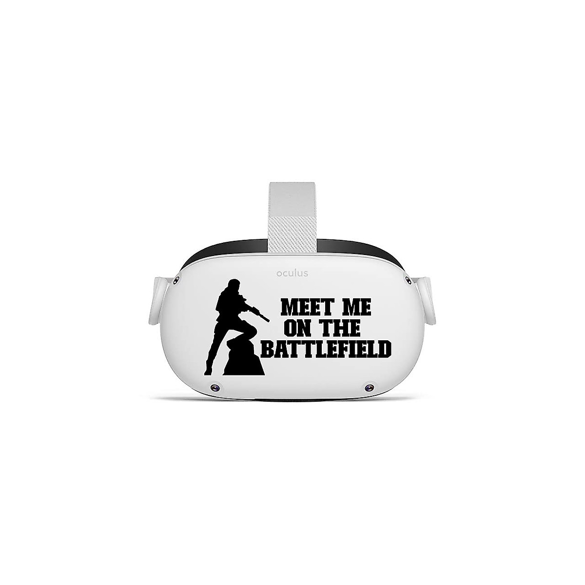 Meet me on the battlefield - RuckUp Soldier Series Decals - Oculus Quest 2 - Decals - Black