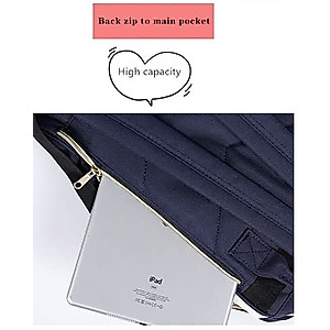 Refutuna Laptop Backpack, 15.6 Inch Work Backpack for Women, Nurse Bag, Teacher Bag, College School Laptop Bookbag, Waterproof Anti-theft Travel Business Backpack (Black)