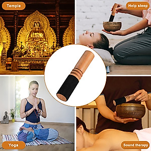 Singing Bowl Mallet Tibetan Singing Bowl Striker Wooden Sound Bowl Stick Buddha Sound Bowl Mallet For Meditation Yoga Relaxation