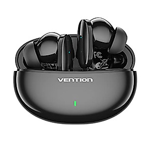VENTION True Wireless Earbuds - Bluetooth 5.3 TWS Noise Cancelling Earbuds with Charging Case in-Ear Waterproof Sports Headphones with Built-in Microphone Ear Buds for iPhone Android Phone and Gaming