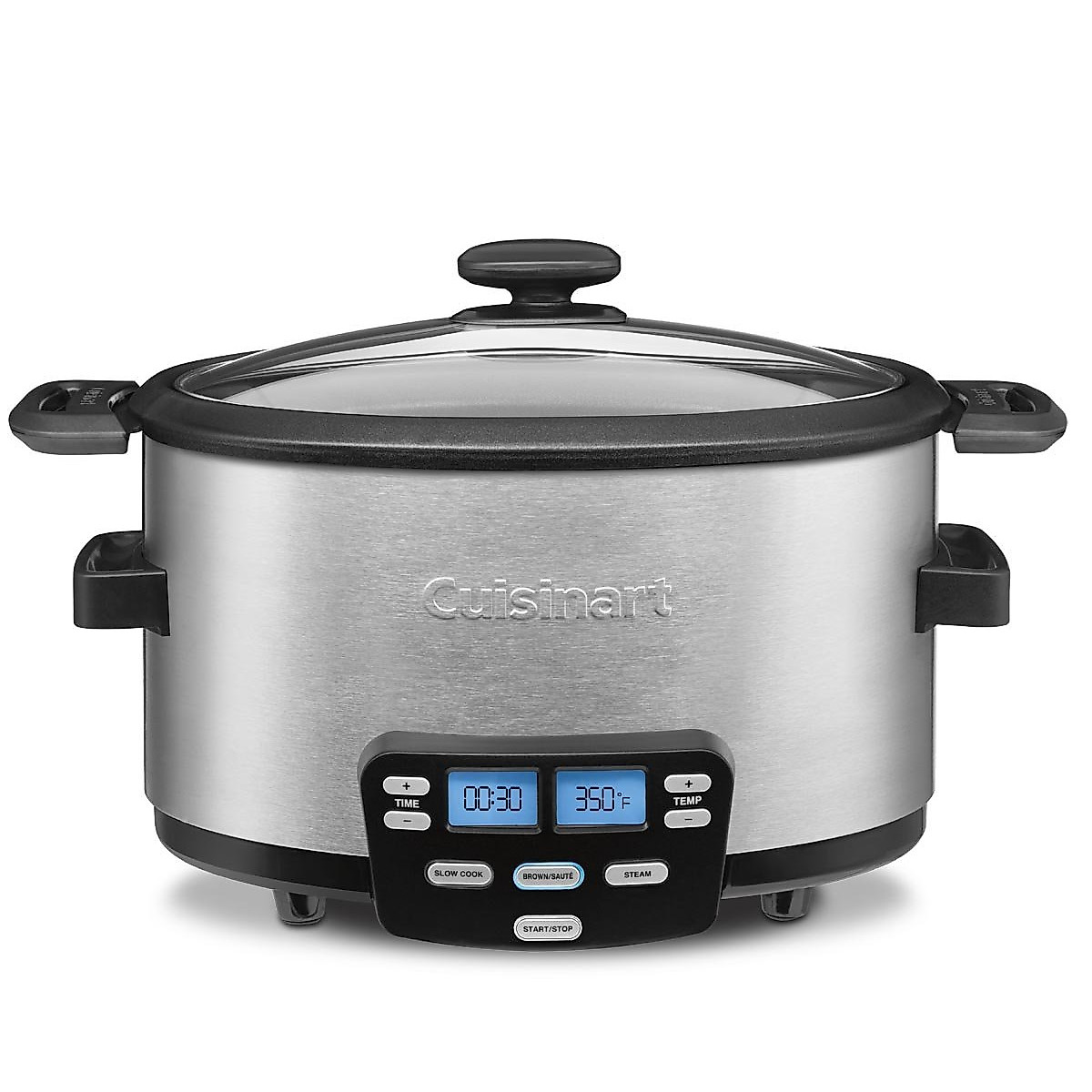 Cuisinart MSC-400 3-In-1 Cook Central 4-Quart Multi-Cooker: Slow Cooker, Brown/Saute, Steamer (Renewed)