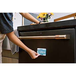 Brothers Bench Aqua & Gray Dirty Clean Dishwasher Magnet, Clean Dirty Magnet for Dishwasher, Universal Dishwasher Magnet Clean Dirty Sign for Kitchen Organization