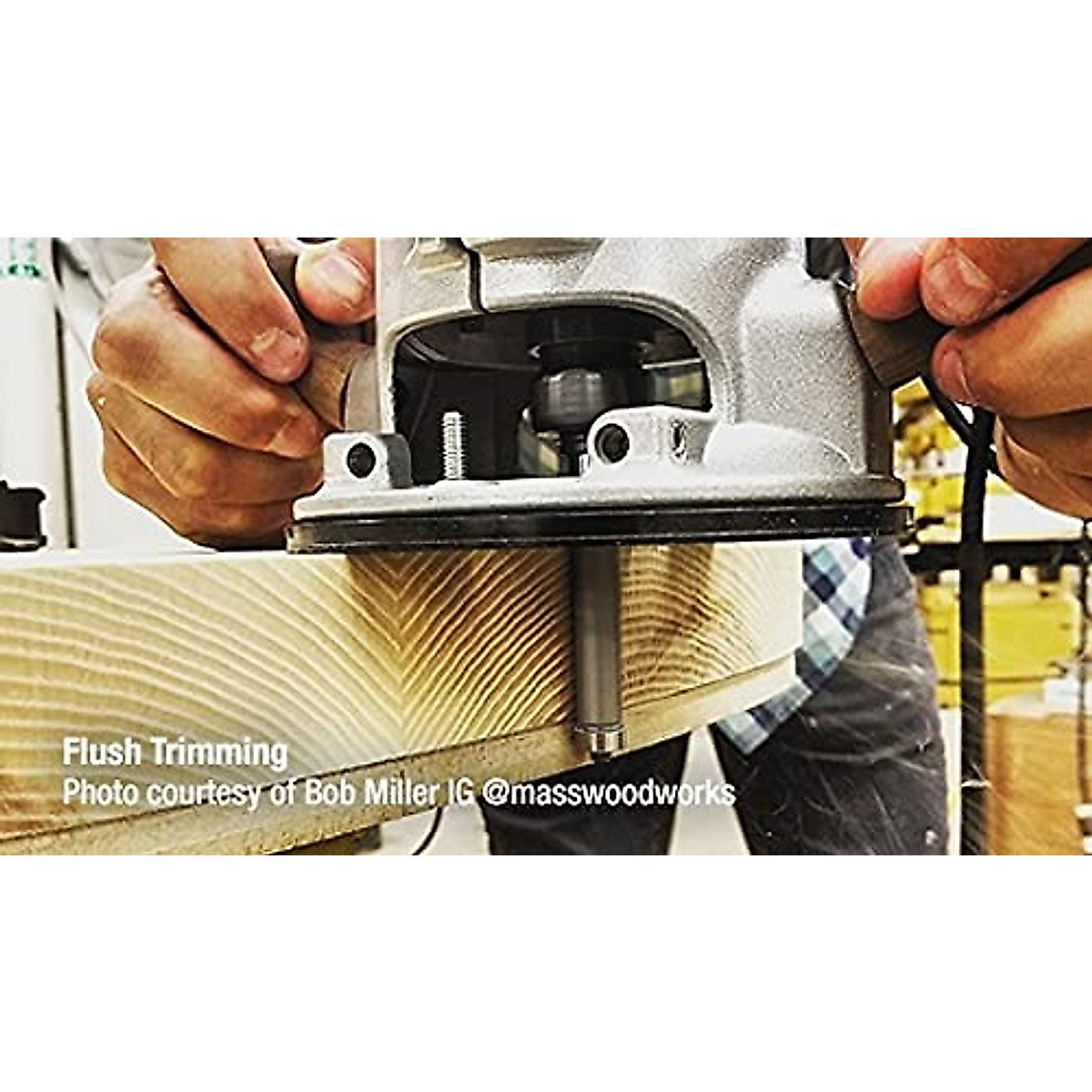 Amana Tool - MR0103 Miniature 3/16 Dia Flush Trim with 3/16 Dia Ball Bearing x 3/4 x 1/4