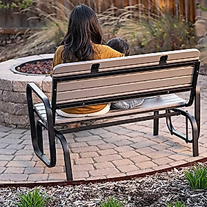 Lifetime Swing Glider Bench, Storm Dust