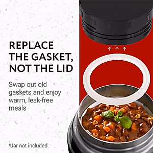 [3 Pack] Impresa Gaskets fits Thermos Stainless King Food Jar 16 and 24 Ounce – Seals / O-Rings With No BPA /Phthalate / Latex - Replacement for 16 and 24 Ounce Containers