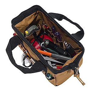Carhartt Midweight, Durable Water-Resistant, Tool Storage Bag, Brown, Medium (13-Inch)