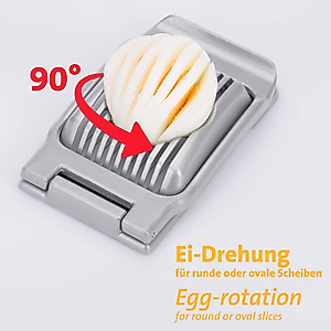 Westmark Germany Multipurpose Stainless Steel Wire Egg Slicer (Grey)