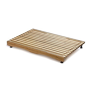 Prosumer's Choice Stovetop Cover Bamboo Cutting Board | Premium, Sustainable, Expands Kitchen Space, Easy to Clean - with Adjustable Legs and Juice Grooves - Large