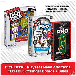 Tech Deck, Nyjah Skatepark X-Connect Park Creator, Massive Customizable Skatepark Ramp Set with Exclusive Fingerboard, Kids Toy for Ages 6 and up