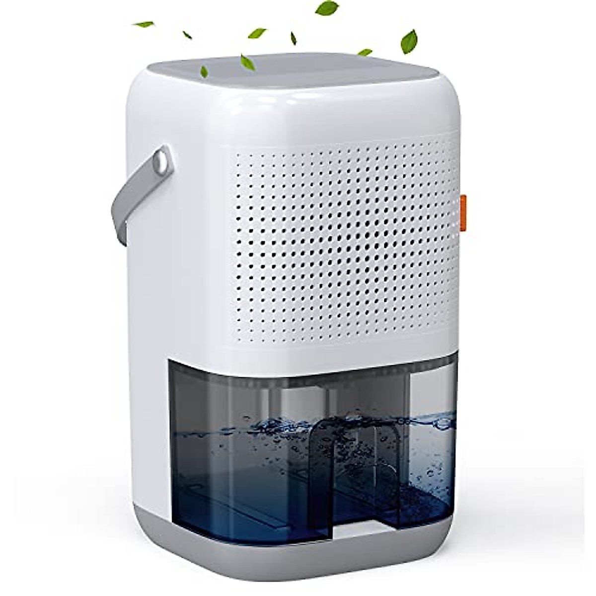 Dehumidifiers for Bedroom - Small Dehumidifier with drain hose 1450ml/49oz - with 2 Modes - 7 Colors LED Light-Auto Shut Off - Ultra Quiet Below 40 dB for 250 sq ft(Hose not included)