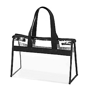 EZEKMAF Clear Dustproof Bags, 15×10×7 Inch Dust Cover Protector Storage Organizer Zipper, Hanging Transparent Hand Purse Box Organization for Closet Shelf, Makeup Clothes, Home Travel Stadium