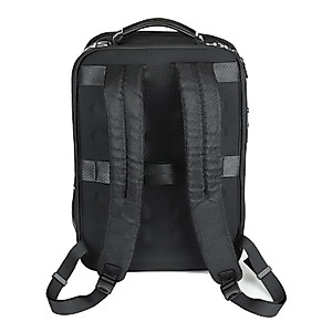 Krone Kalpasmos Carry-on Backpack, 40L Travel Backpack Flight Approved Carry On Backpack for Men & Women, Dual Layer Large Capacity Premium Leather Laptop Backpack Water Resistant Backpack