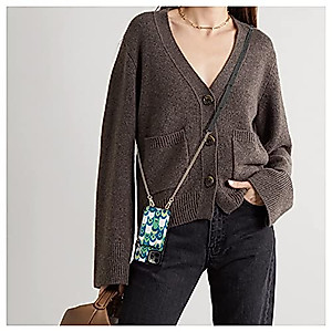 iPhone 12 Pro Max Crossbody Wallet Case, ZVEdeng iPhone 12 Pro Max Card Holder Case Crossbody Chain Strap for Women Zipper Purse Protective Leather Case for iPhone 12 Pro Max 6.7'' Peacock Print Skin