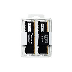 Kingston FURY Beast RGB 32GB (2x16GB) 3200MT/s DDR4 CL16 Desktop Memory Kit of 2 | Infrared Syncing | Intel XMP | AMD Ryzen | Plug n Play | KF432C16BBAK2/32