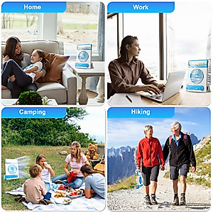 Ansee Solar Fan Camping Fan Cooling Table Fans 3 in 1 Multi-Function with Eye-Care LED Table Lamp Flashlight Torch Solar Panel Adaptor Plug for Home Use Camping (Blue)
