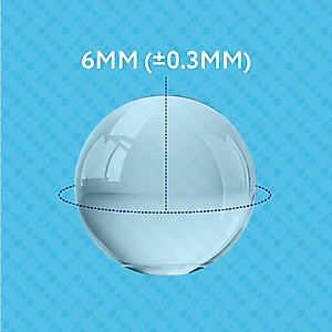 Impresa Quartz Pearl Beads Balls - 20 Pack - 6mm OD Clear Quartz Crystal Spacer Beads for Jewelry Making, Bracelets, Necklaces, and Crafts - 100% Quartz and No Impurities - Multipurpose Beads