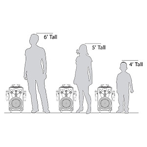 Professional Karaoke Machine for Adults and Kids - Singsation XL Portable Karaoke System - 60 Voice & 10 Sound Effects, 2 Karaoke Mics, 25 Room-Filling Light Show & Works w/Bluetooth