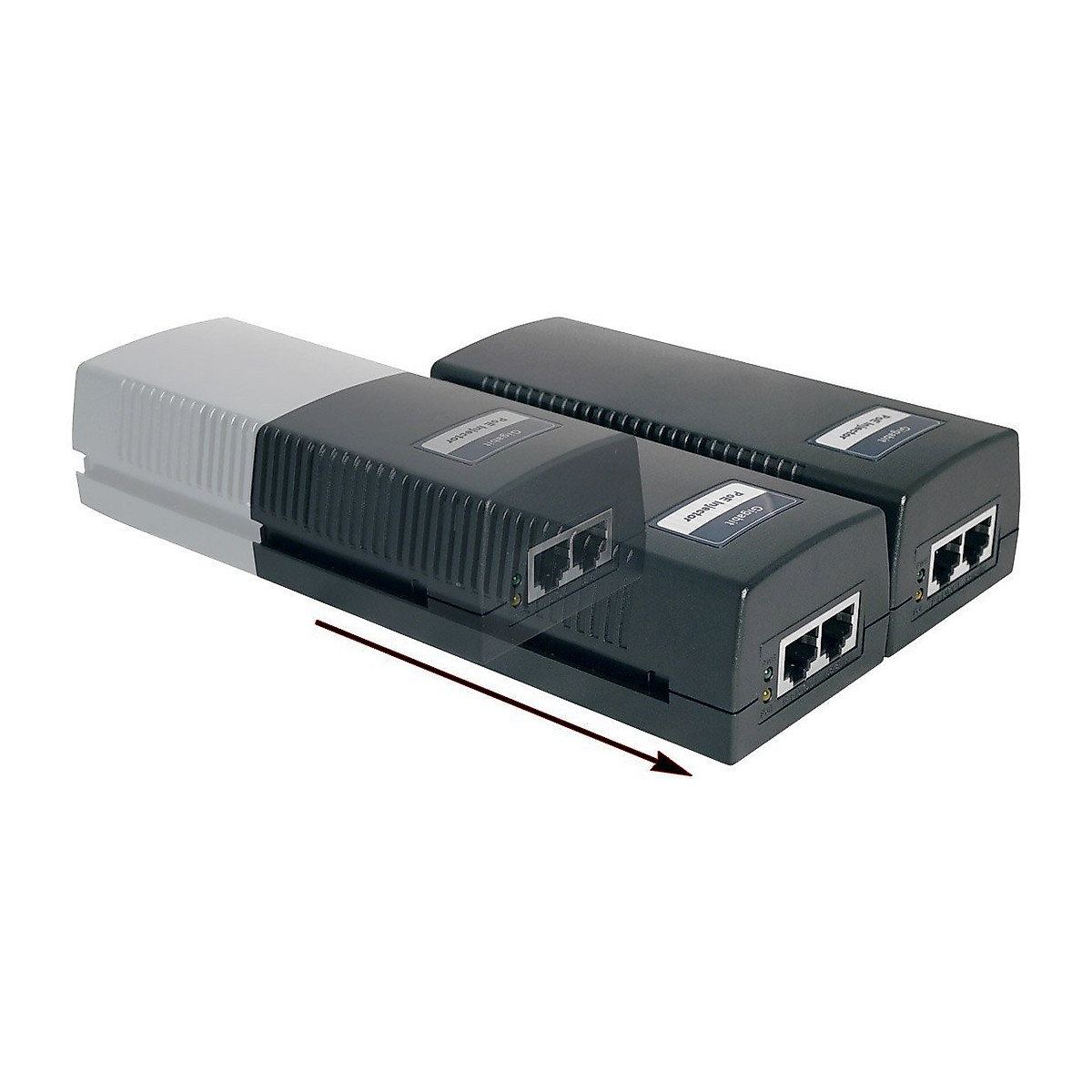 1-Port PoE Injector/Switch 48V 0.65A 30W for IP Camera Networking