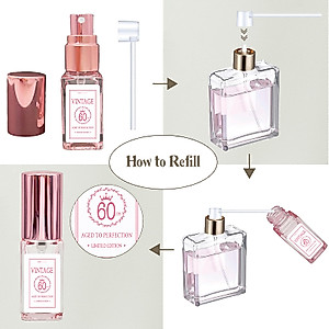 ZomefinKiu Gift for 60 Year Old Woman, 60th Birthday Jewelry Storage Box with Refillable Perfume Bottle, 60th Birthday Gift for Her, 60 & Fabulous, Women 60th Birthday, 60 Bday Gift