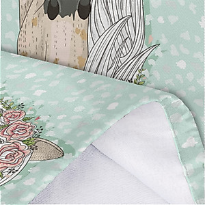 Horse Flower Plastic Bag Holder, Animal Floral Grocery Bag Storage Holder Garbage Shopping Bag Trash Bags Organizer for Kitchen Home