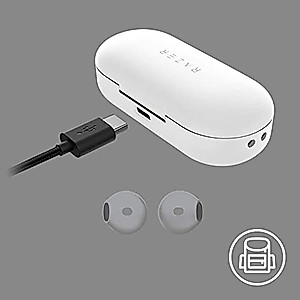 Razer Hammerhead True Wireless Bluetooth 5.0 Earbuds IPX4 Charge Case Mercury