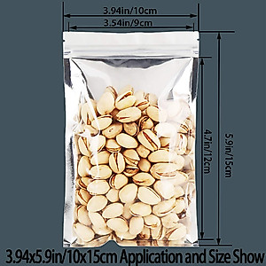 Daarcin Mylar Ziplock Bags | Foil Pouch Resealable Smell Proof Bags | Sealable Heat Seal Bags for Candy and Food Packaging (3 Size 30Pack Mixed)