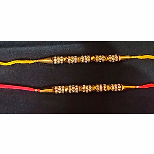 Set of Two Rakhi Thread,Designer Rakhi, Raksha bandhan Gift for Your Brother,Rakhi for Brother,Rakhi Bracelet,Rakhabandhan Rakhi,Rakshabandhan Festival(Multi Color Thread)