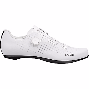 Fizik Unisex Tempo Decos, Carbon Road Bike Shoes Cycling, White, 11 US Men