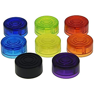 Jiayouy Guitar Effect Pedal Footswitch Toppers Foot Nail Cap Protection Cap for Guitar Effect Pedal Protection Cap Colorful 20PCS/Set