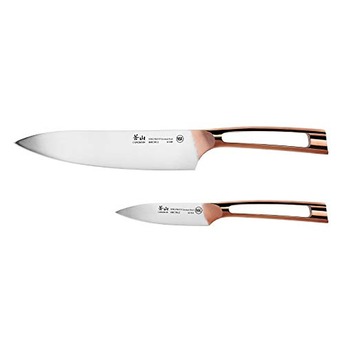 Cangshan N1 Series 61871 German Steel Forged 2-Piece Starter Knife Set, Copper Plated Handle