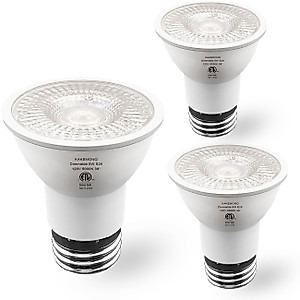KAKEMONO PAR16 LED Bulbs Dimmable 5W Long Neck Track Spotlight,E26 Medium Base,Daylight White 5000K,Pack of 3