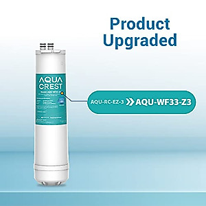 AQUA CREST RC 3 EZ-Change Advanced Water Filter Replacement, Replacement for Culligan RC-EZ-3, IC-EZ-3, US-EZ-3, RC-EZ-1, Brita USF-201, USF-202, DuPont WFQTC30001, WFQTC70001, 2K Gallons (Pack of 1)