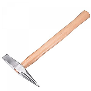 uxcell 10 Oz Welding Chipping Hammer Steel Tack Hammer Electrician's Hammer with Wooden Handle for Removing Repairing