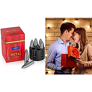 for Dad Men, Stainless Steel Whiskey Stone 6XL, Unique Christmas Birthday Stocking Stuffers Gift Ideas for Father Him, Chilling Ice Cubes Box Cool Gadgets Boyfriend Husband