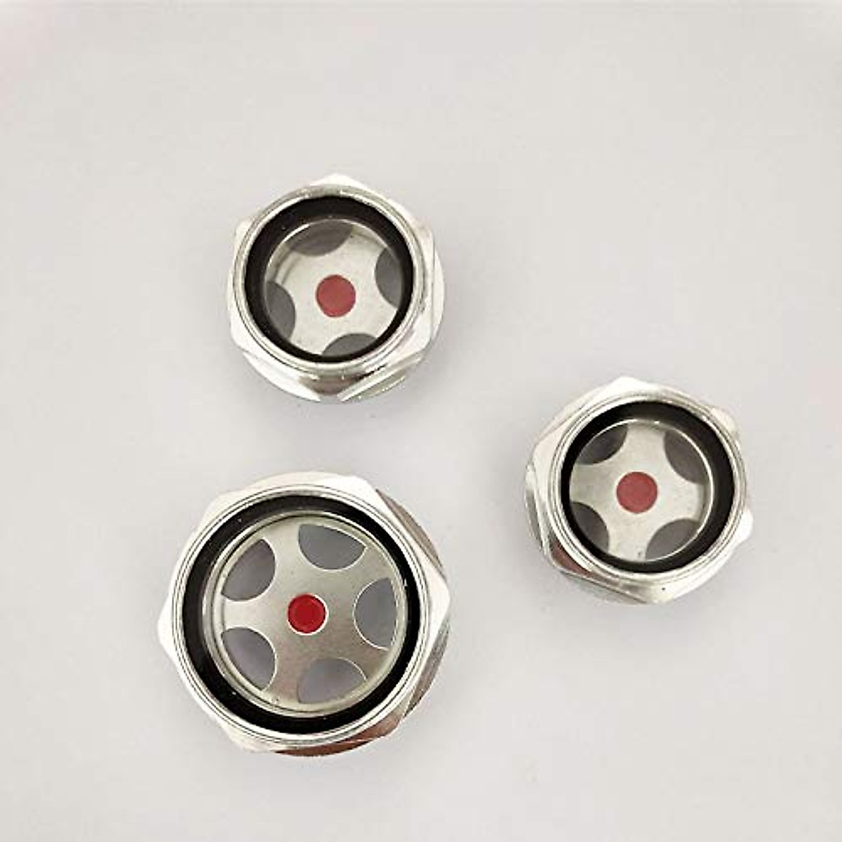 M10 M12 M14 M16 M18 M20 M22 M24 M26 M27 M30 M33 Male Thread Aluminum Alloy Hex Head Oil Sight Glass Window For Air Compressor - (Thread Specification: M27x1.5)