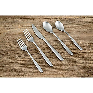 Cambridge Silversmiths Averie Satin 20 Piece Flatware Set, Service for 4, silver