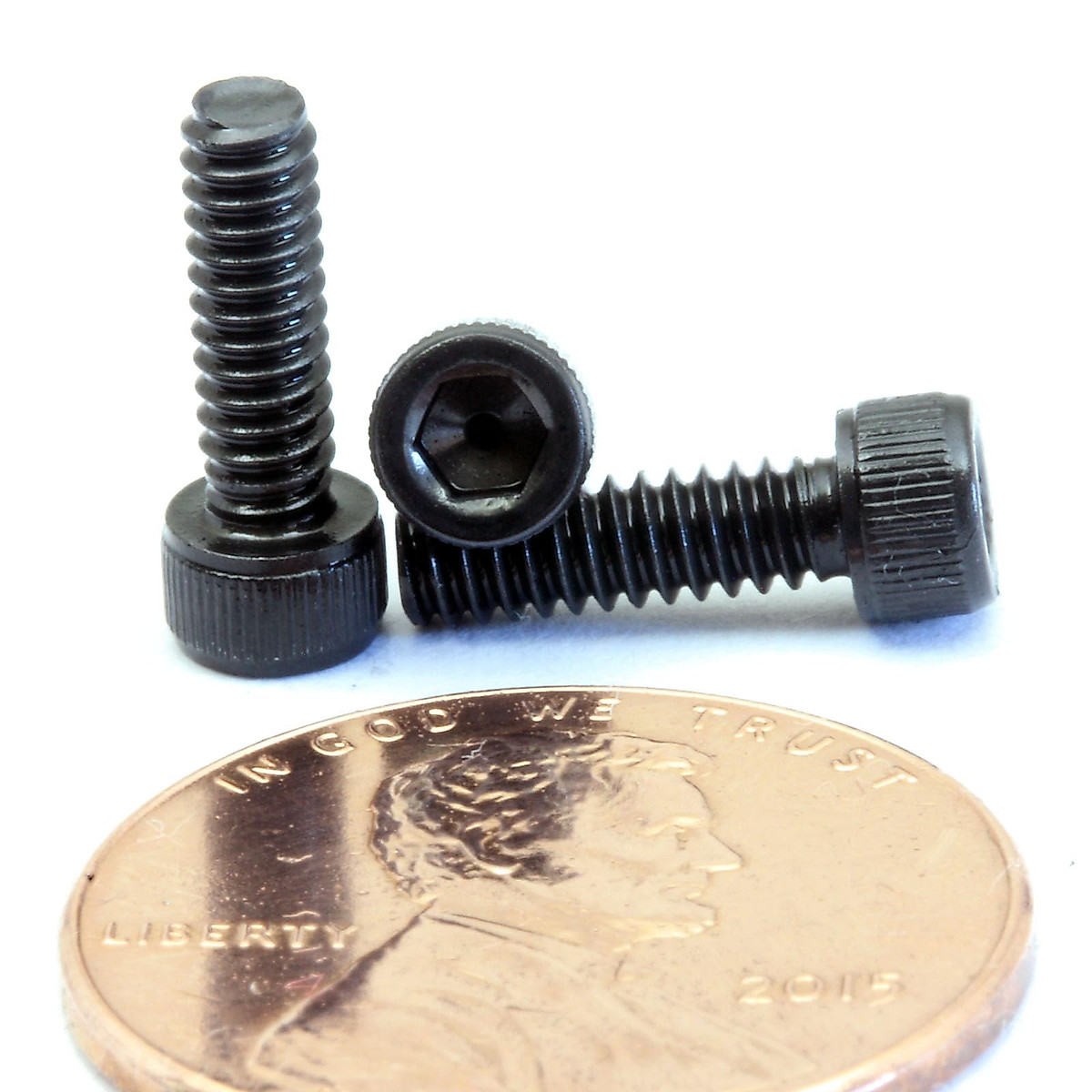 MonsterBolts - #4-40 x 3/8" Socket Head Screws, ASTM A574, Alloy Steel, Black Oxide, 10 Pack